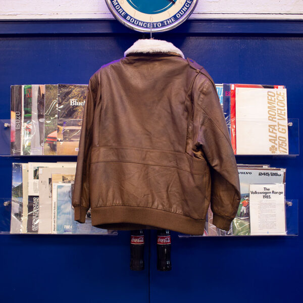 Retro Style Leather Pilots Jacket