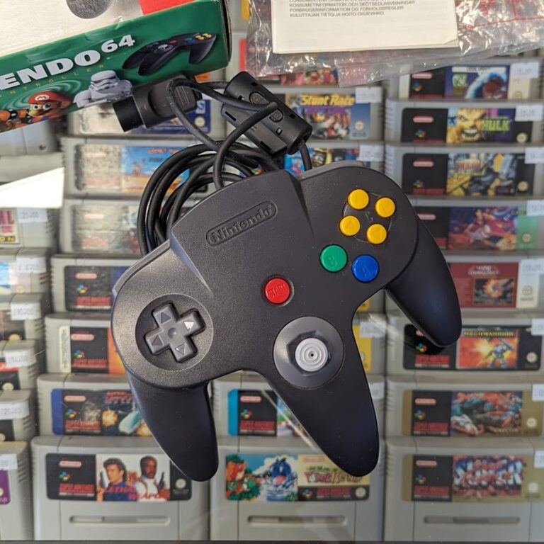 Official Nintendo 64 Black Controller - Boxed - Retro Sect