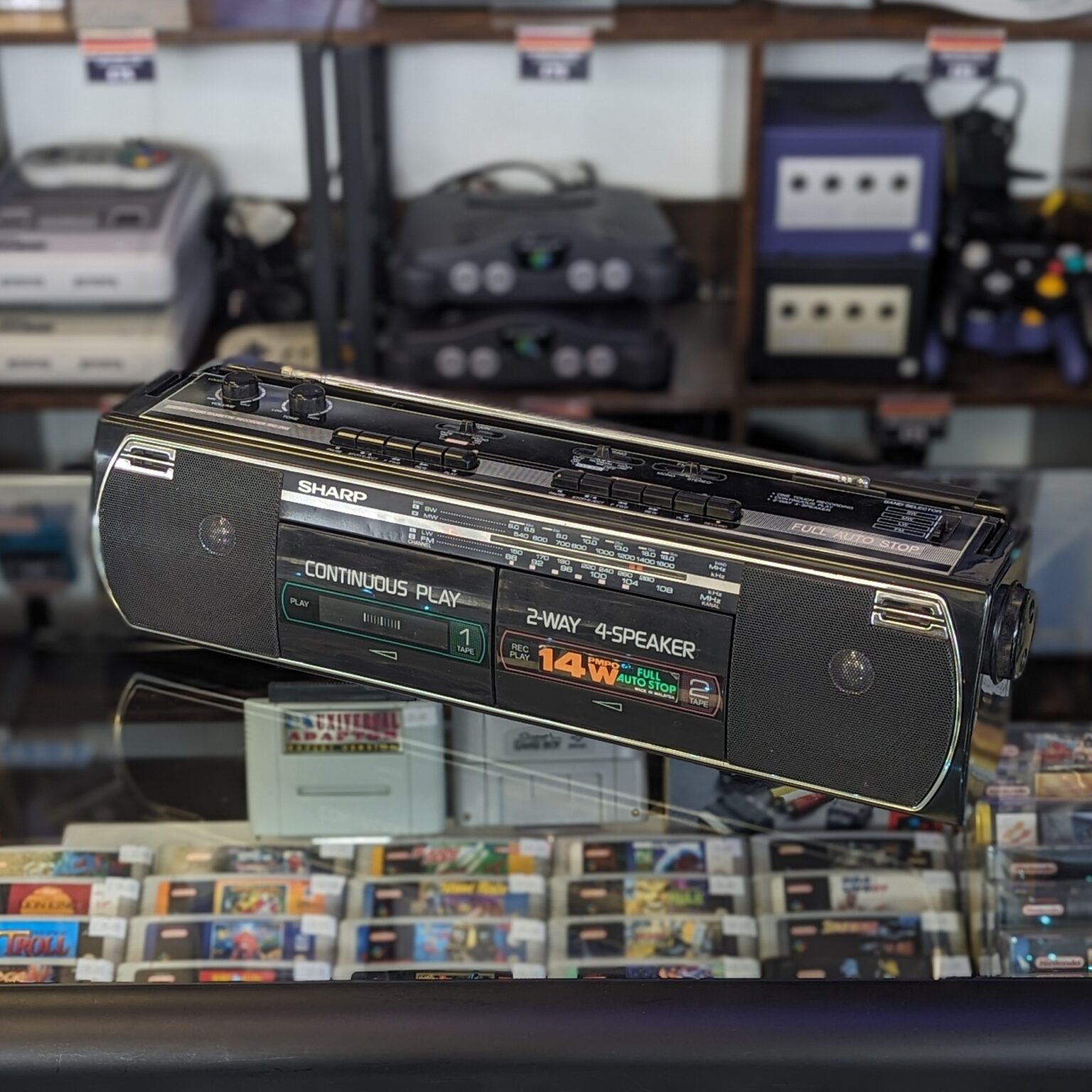 Sharp WQ-268E Stereo Twin Cassette Boombox - Buy at Retro Sect!