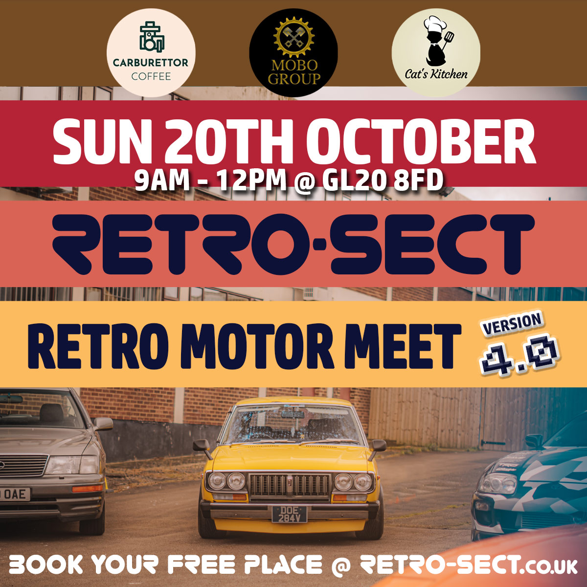 Retro Motor Meet at Retro Sect - Sunday 14th July at Retro Sect